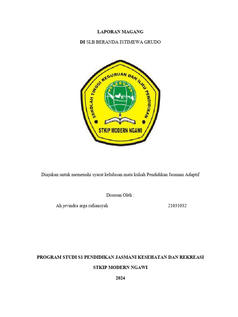 Observasi Magang di SLB Grudo | PDF