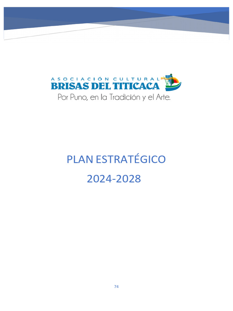 Plan Estrategico ACBT - 2024-2028 V.02 | PDF | Planificación ...