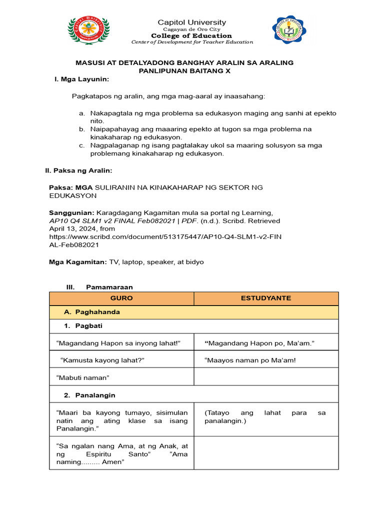 Lesson Plan 2ND Topic | PDF