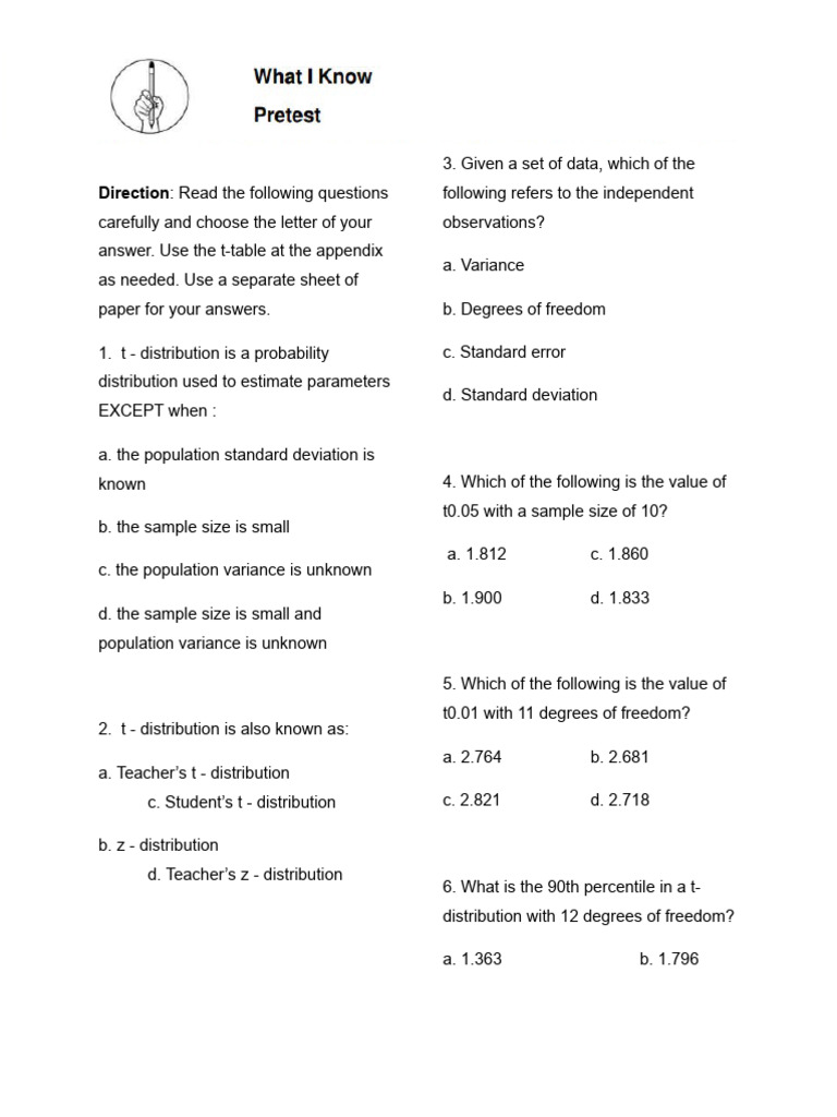 Final Questionnaire | PDF | Sample Size Determination | Degrees Of Freedom (Statistics)