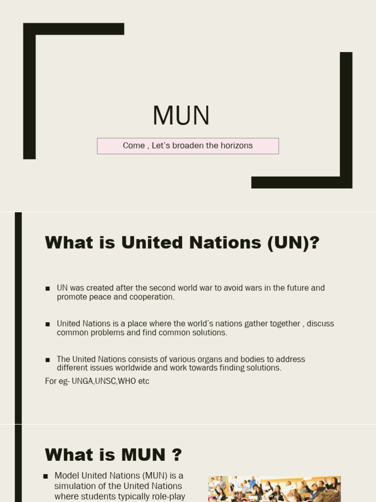 MUN Details | Download Free PDF | International Relations