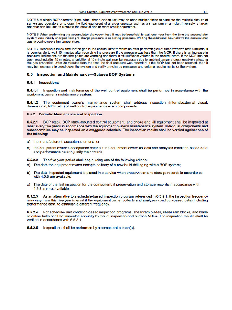API - STD - 53 - Periodic Inspection | PDF