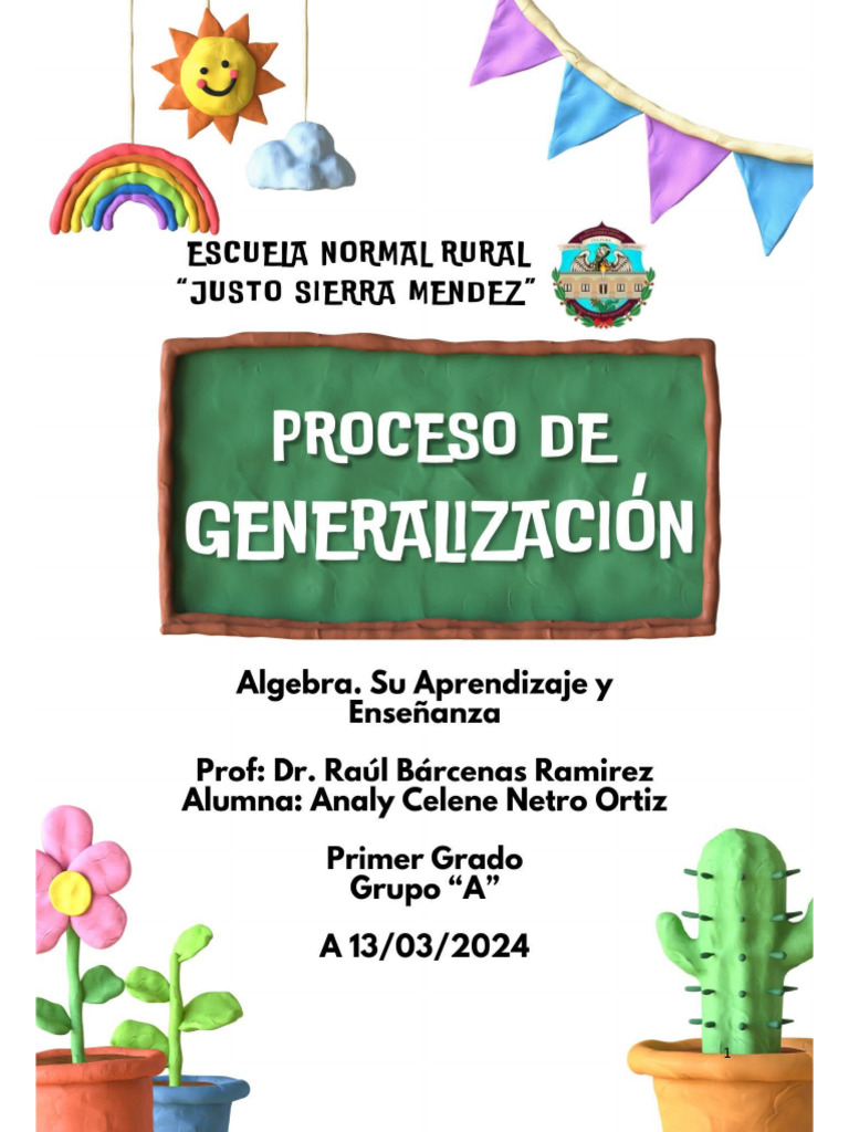 Procesos de Generalización - Analy | PDF | Matemáticas | Geometría