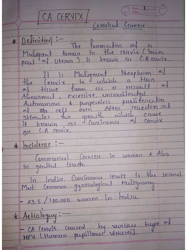 Ca Cervix | PDF