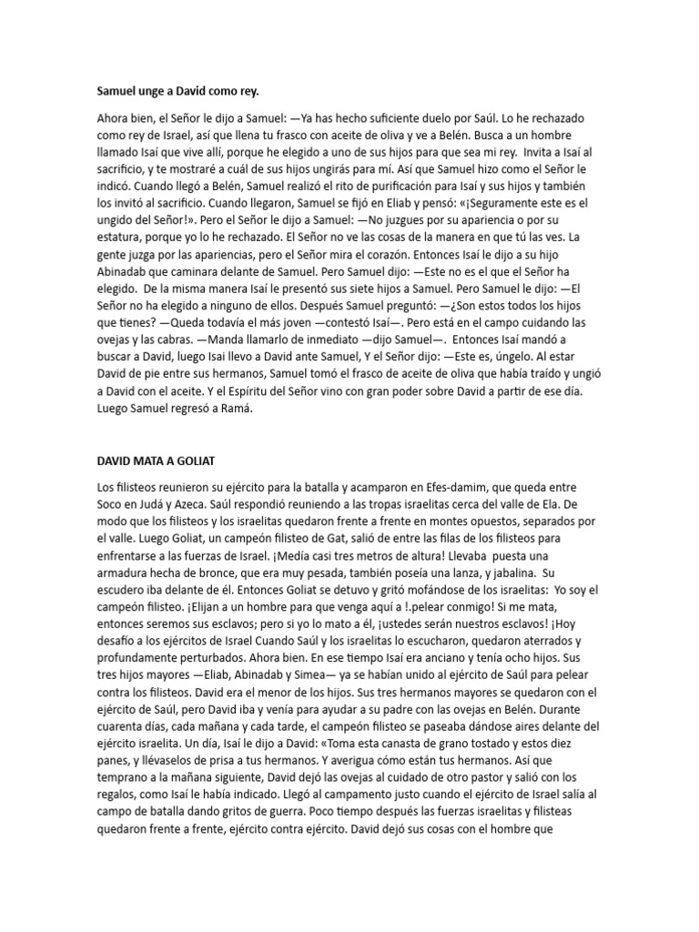 David Mata A Goliat | PDF | David | Goliat