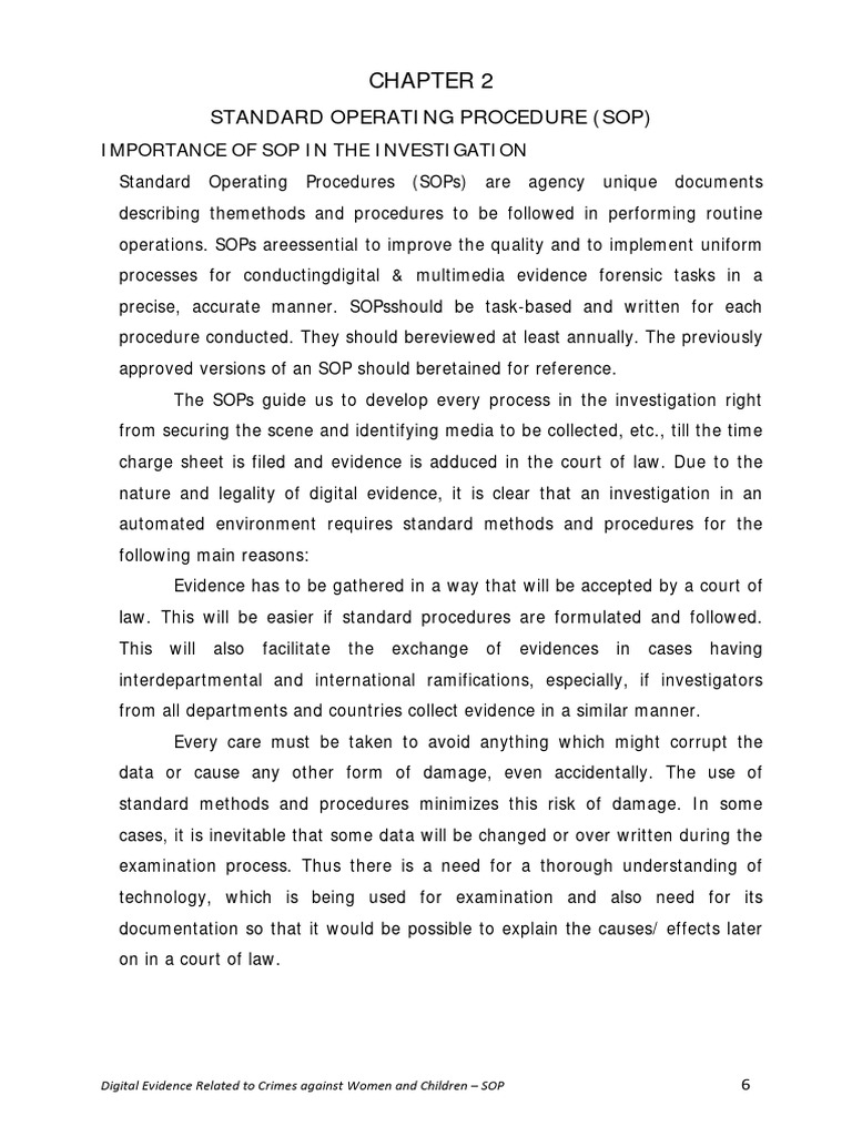 3692_SOP_Electronic_Evidence (1) | PDF | Digital Forensics | Computer File