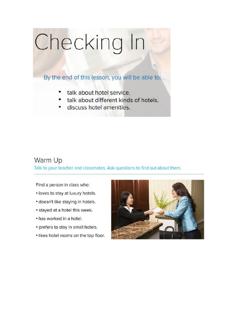Casual Checking in | PDF