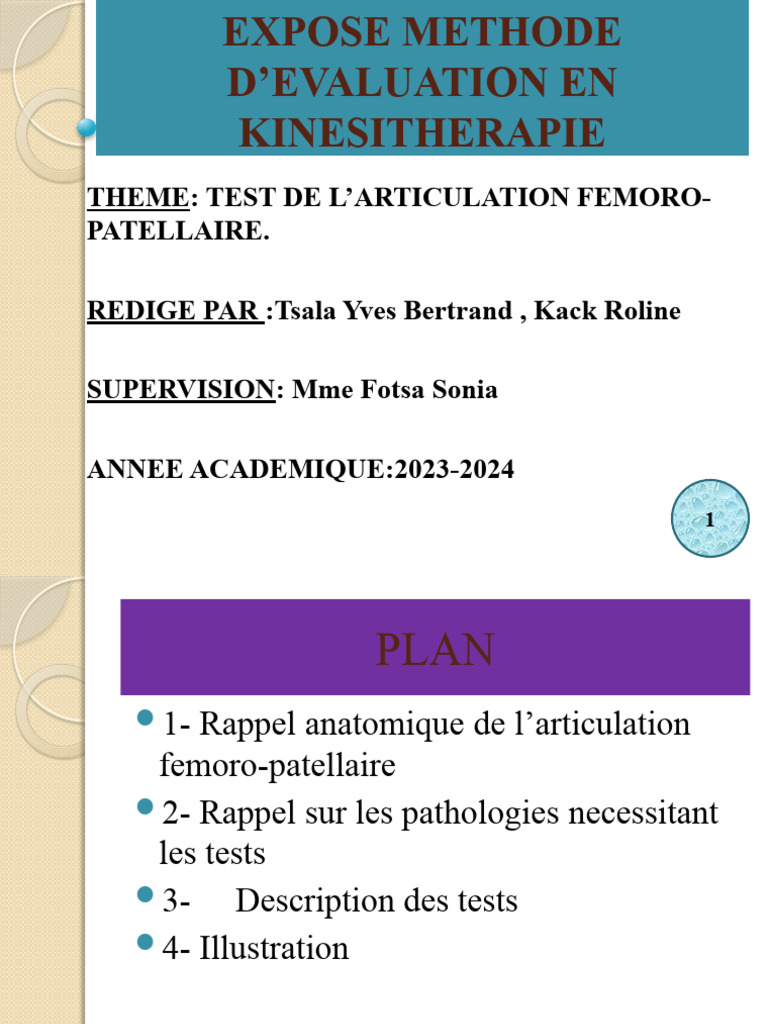 Expose Methode D'evaluation en Kinesitherapie | PDF | Membres (anatomie) | Appareil locomoteur