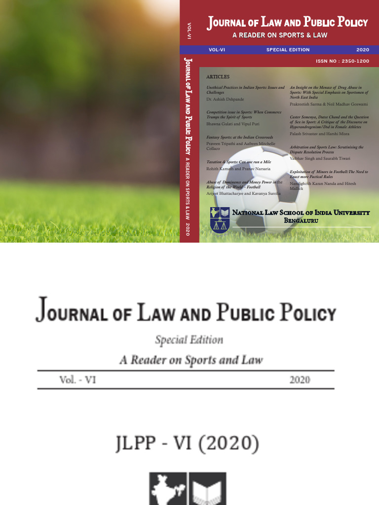 Sports Law Journal Nlsiu | PDF | Sexual Harassment | Doping In Sport
