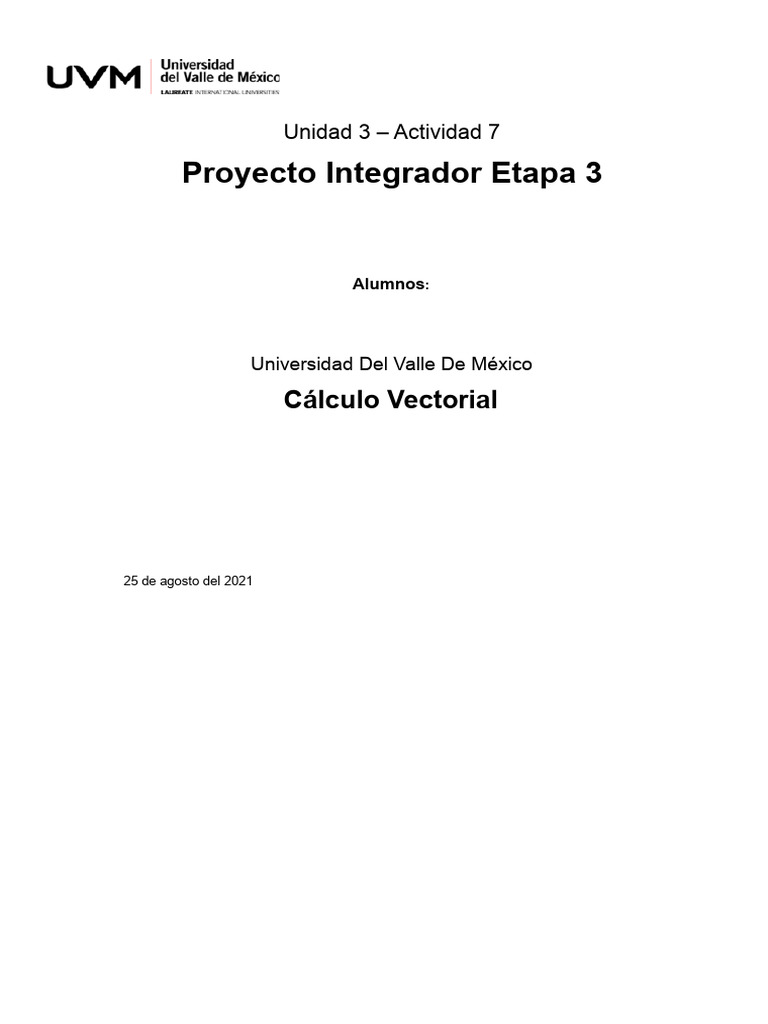 Unidad 3 Actividad 7 Proyecto Integrador Etapa 3 - Compress | PDF | Sistema coordinado | Esfera