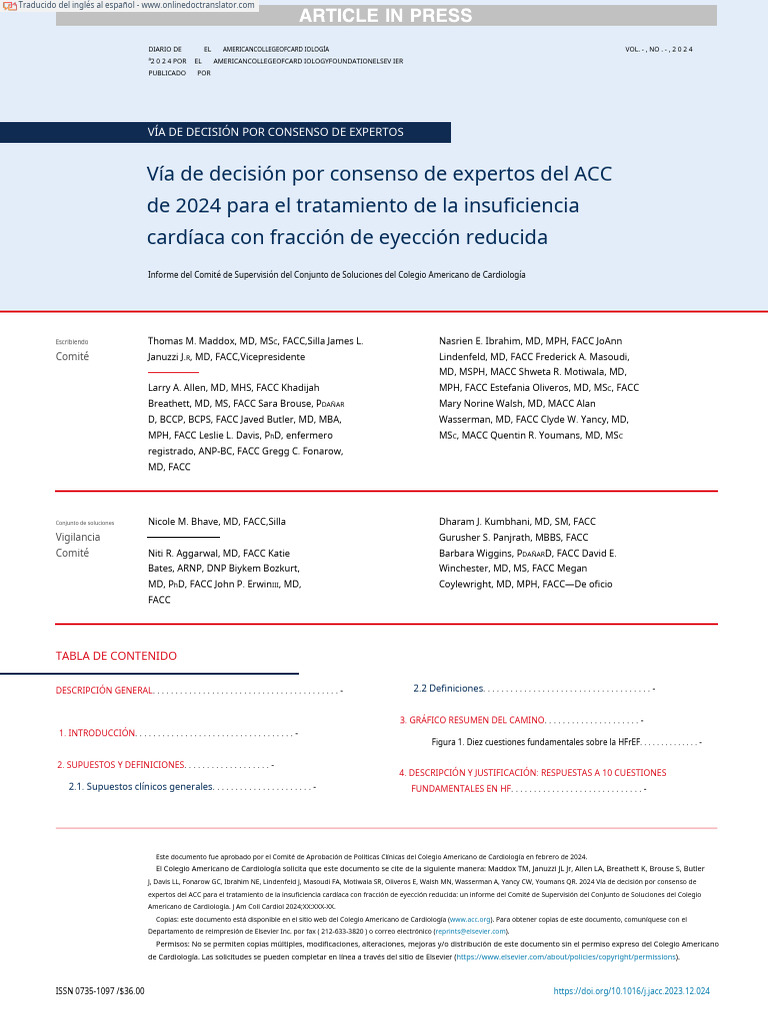 Maddox Et Al 2024 2024 Acc Expert Consensus Decision Pathway For ...