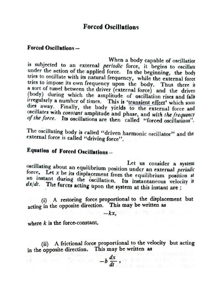 Unit-2 Part-2 Waves & Oscillations | PDF