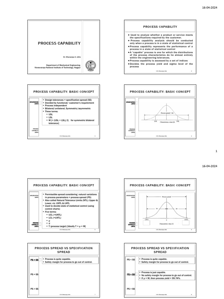 4 QEM Process Capability | PDF | Engineering Tolerance | Statistics