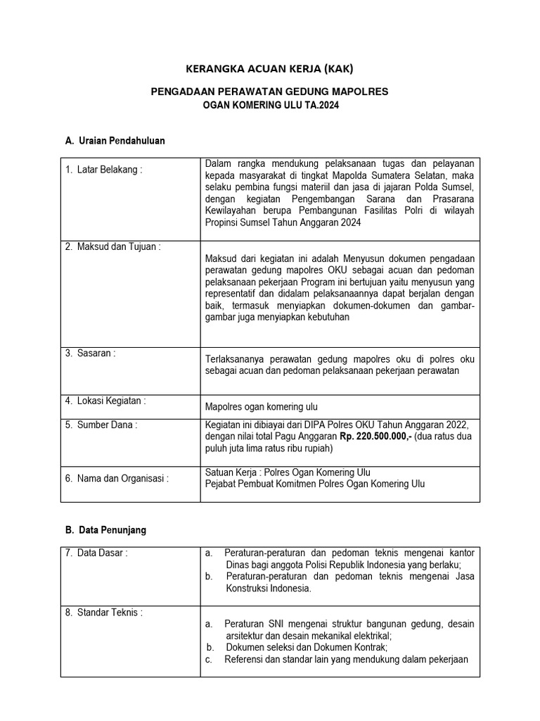 Kak Gedung | PDF | Teknologi & Rekayasa