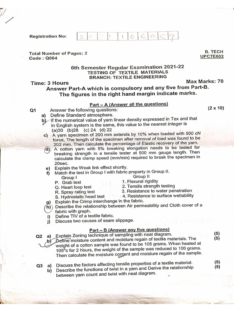 6TH Sem End Term (2021 - 22) | PDF