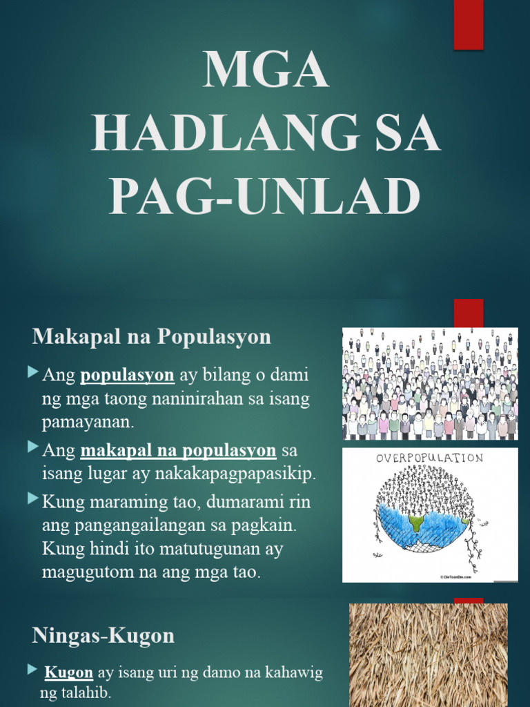 Mga Hadlang Sa Pag-Unlad | PDF