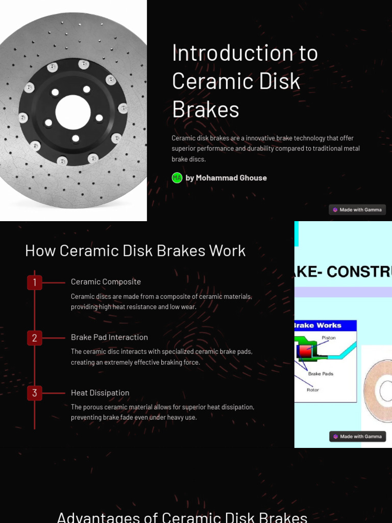 Introduction-to-Ceramic-Disk-Brakes | PDF | Brake | Ceramics