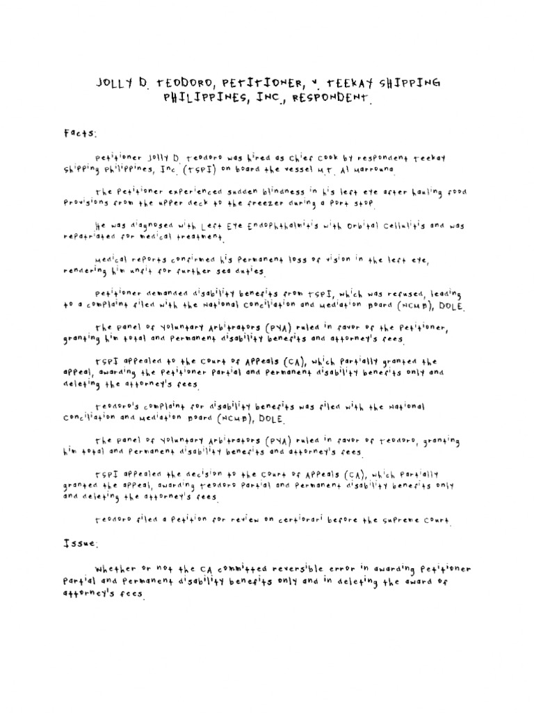 TEODORO v. TEEKAY SHIPPING PH-scan | PDF