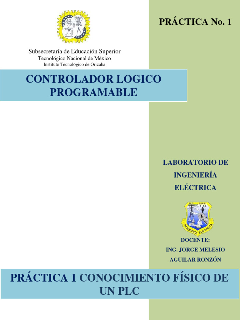 Practica 1 PLC | PDF | Controlador lógico programable | Laboratorios