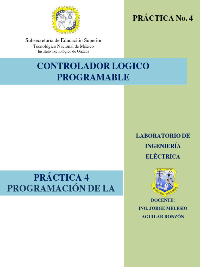 Practica 4 Plc Pdf Laboratorios Ciencias De La Computación