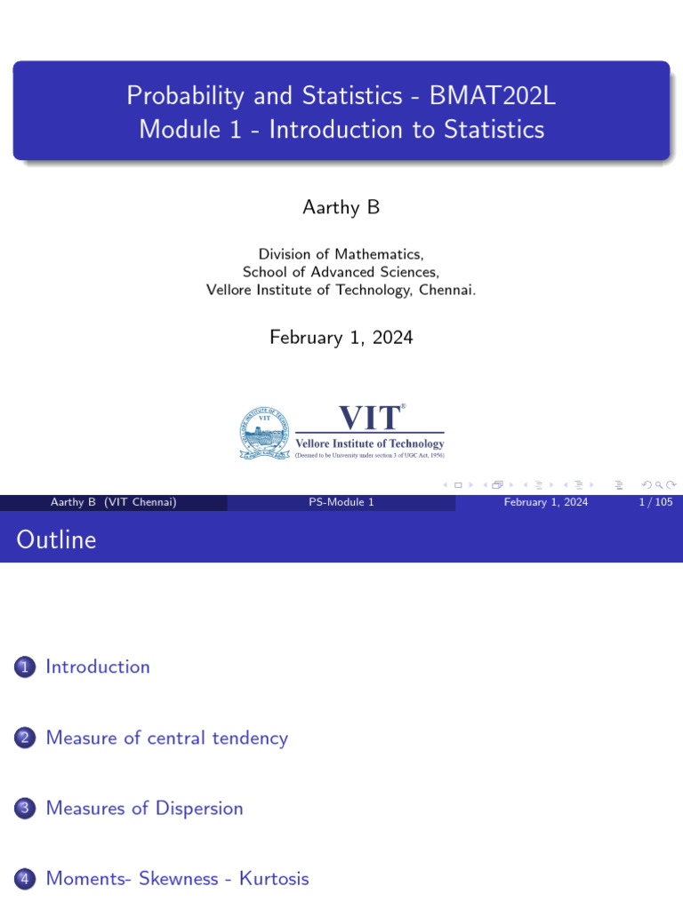 PS_Module_1 | PDF | Statistics | Descriptive Statistics