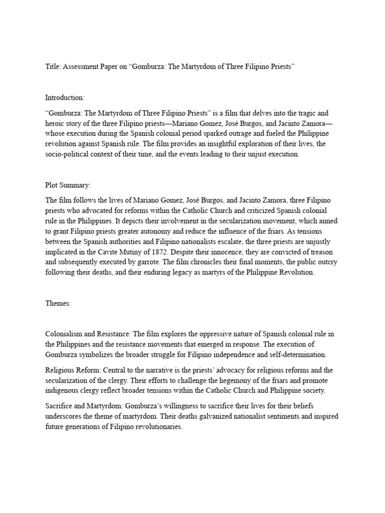 Gomburza | PDF | Philippines | Spanish East Indies