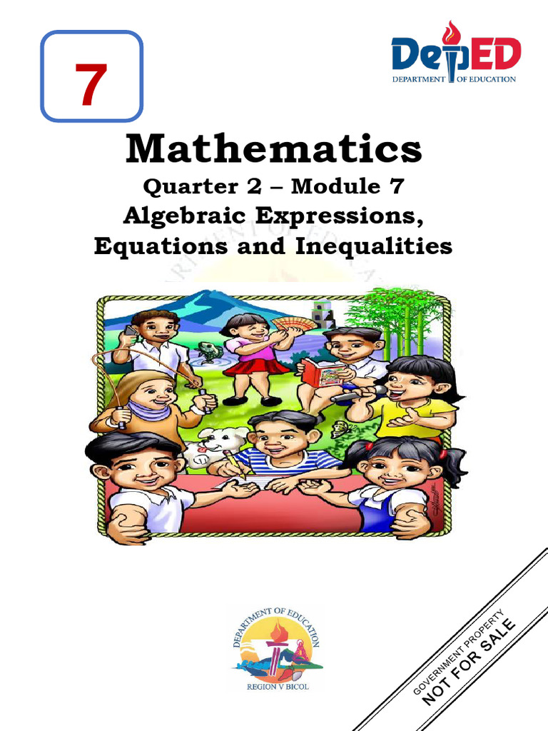 Math7 Q2 M7 | PDF | Equations | Inequality (Mathematics)
