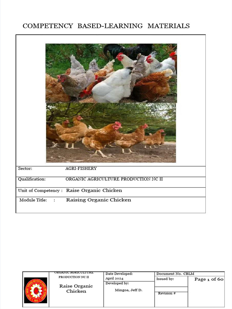 Mingoa - Raising Organic Chicken | PDF | Chicken | Birds