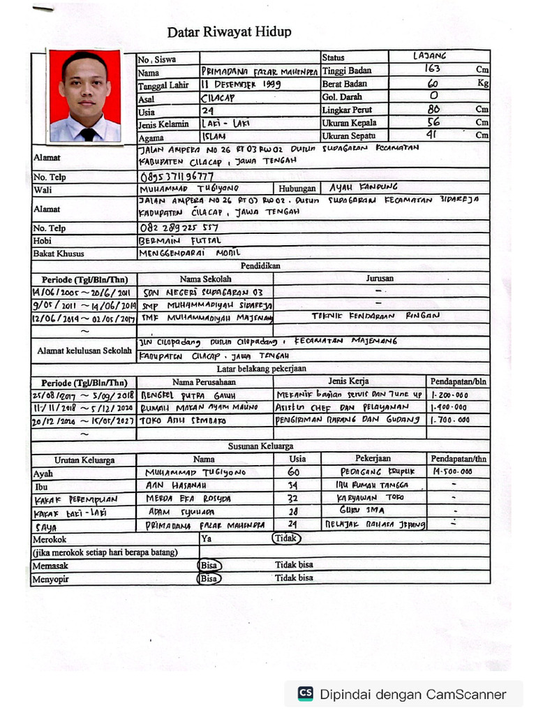 CV Hotaru Primadana Fazar Mahendra | PDF