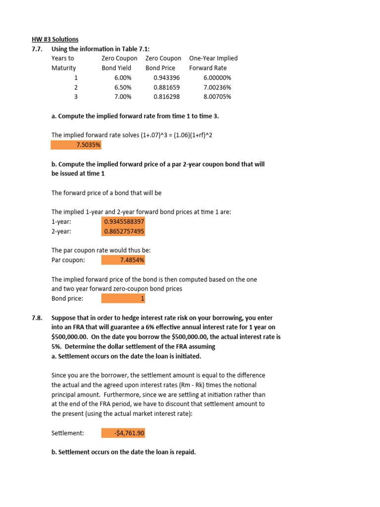 FRA練習 | Download Free PDF | Interest | Bonds (Finance)