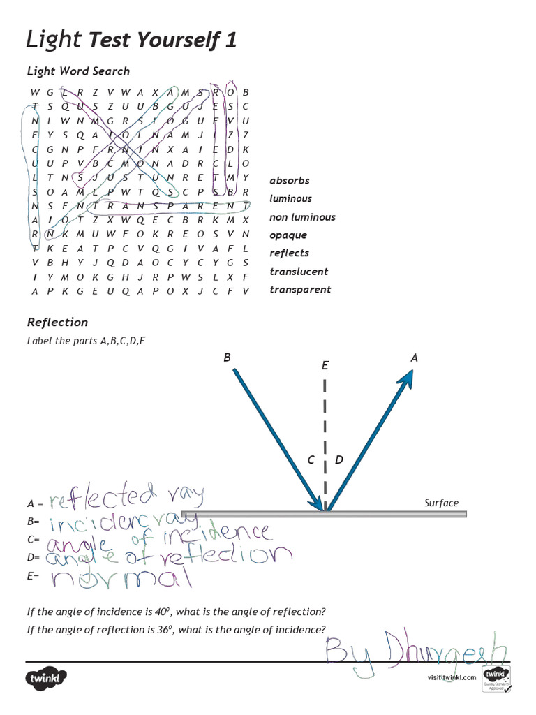 Day 1 - Reflection Worksheet | PDF