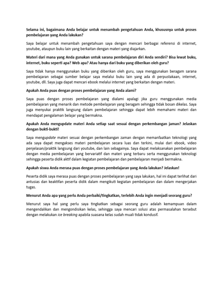 Pembelajaran Efektif dan Up-to-Date | PDF | Karier & Perkembangan | Pengembangan Diri