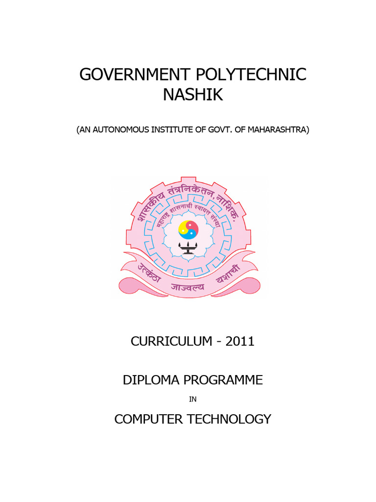 Government Polytechnic Nashik: Curriculum - 2011 | PDF | Communication ...