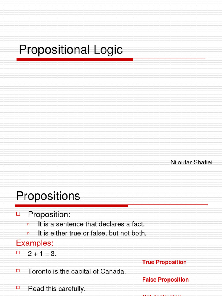 Logic-PPT | PDF | If And Only If | Boolean Algebra