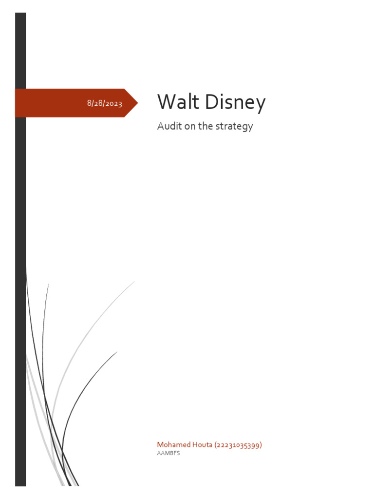 Assignment Strategic Management | PDF | The Walt Disney Company ...