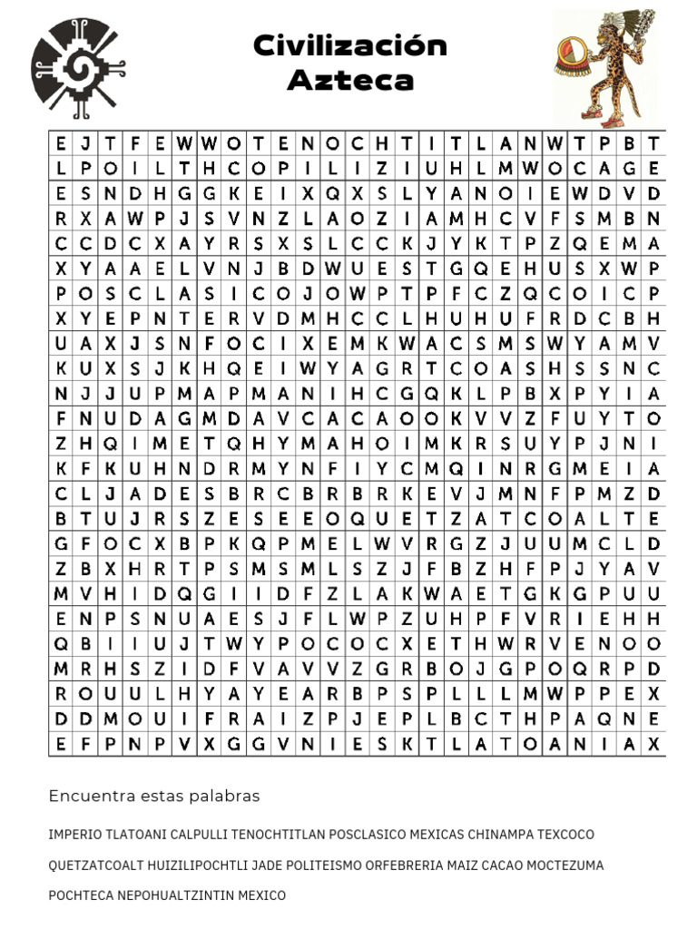 C.Azteca Sopa de Letras PDF | PDF