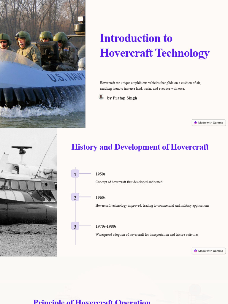 Introduction To Hovercraft Technology | PDF | Transport | Engineering