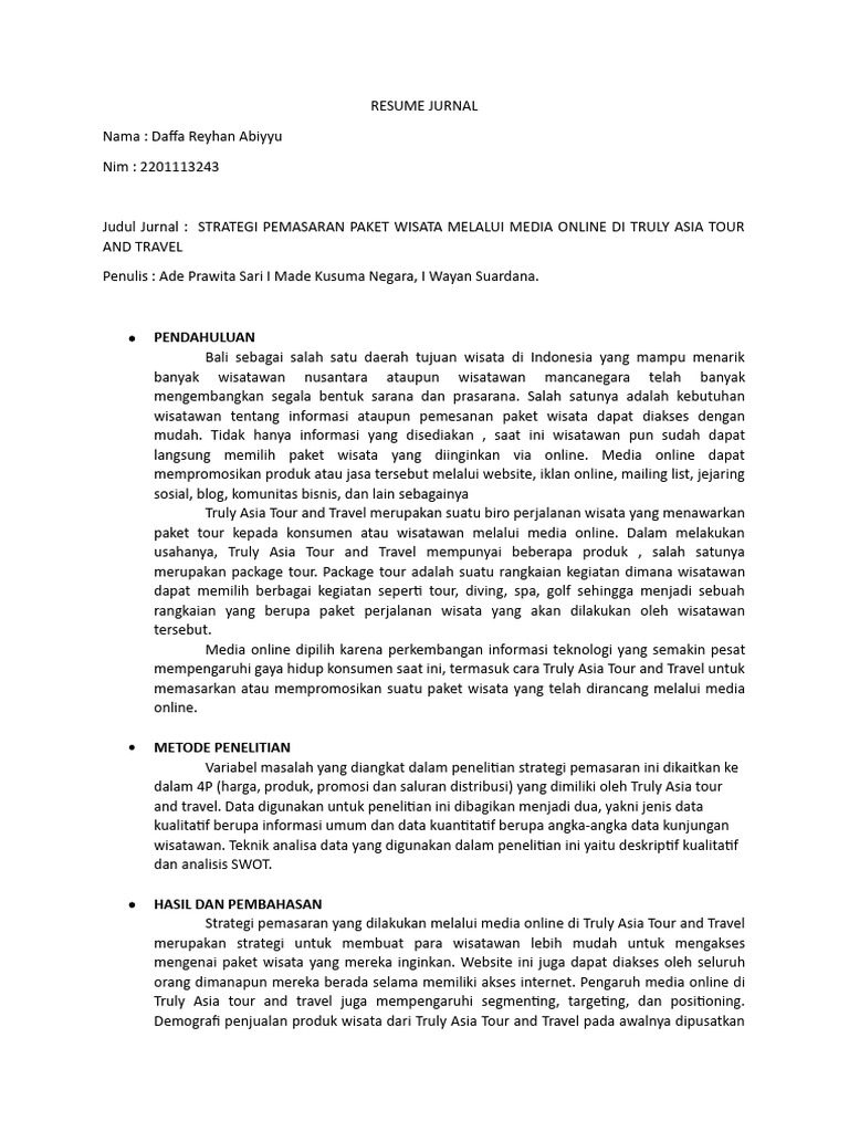 Resume Jurnal Daffa | PDF
