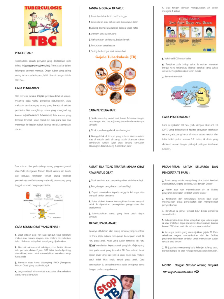 Leaflet TB Paru Word | PDF