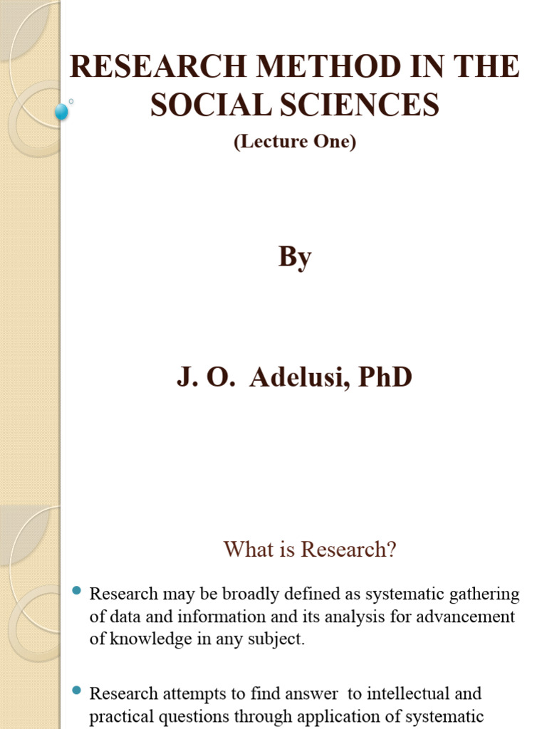 Research Method | PDF | Methodology | Science