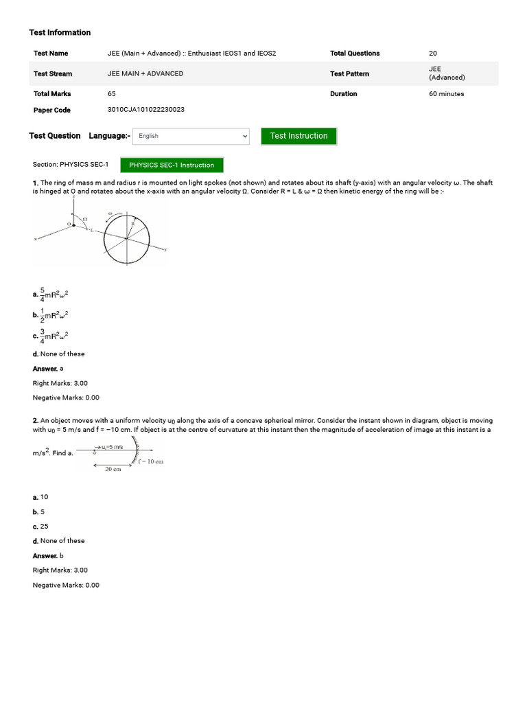 Ie-Os 2008 | PDF | Velocity | Force