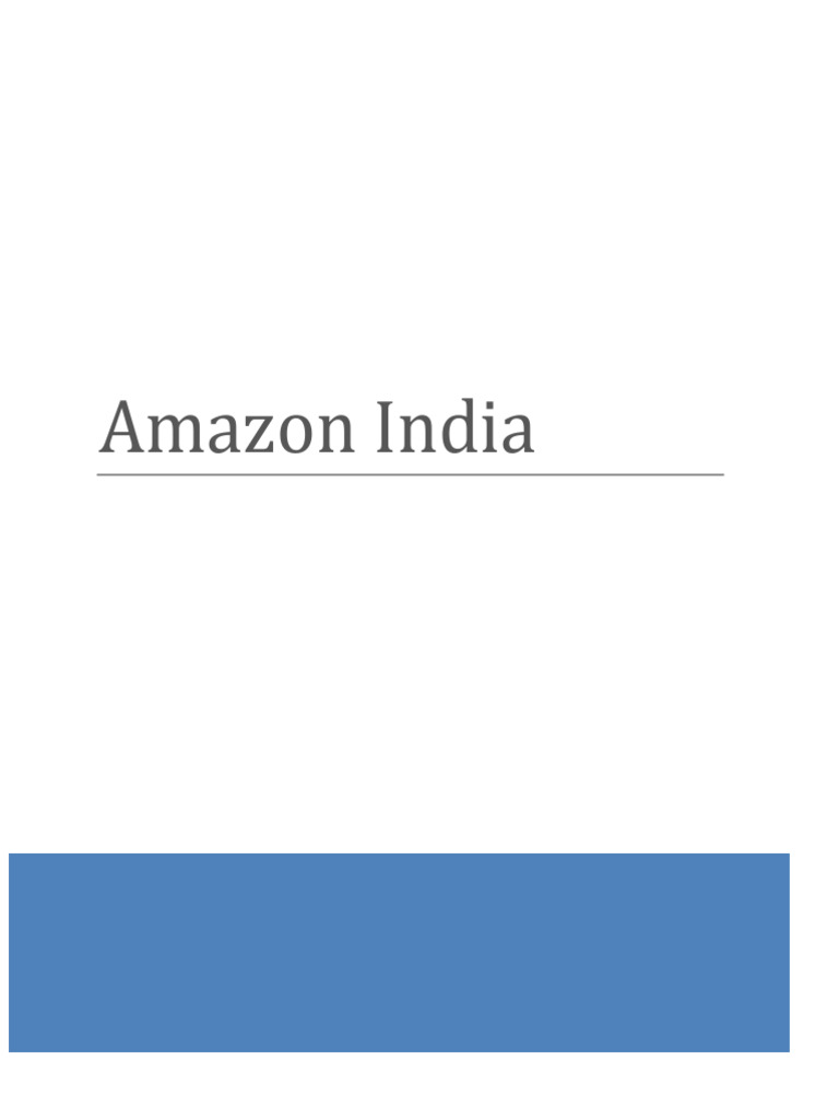 Functions of Amazon in India | PDF | E Commerce | Trade Union