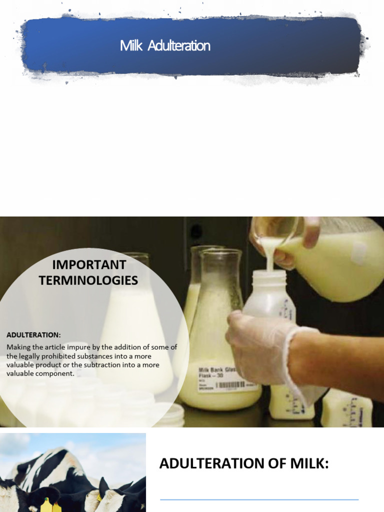 Milk Adulteration: Types and Effects | PDF | Milk | Chemistry
