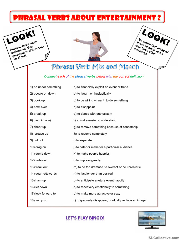 Phrasal Verbs for ESL Learners | PDF | Comedy | The Beatles