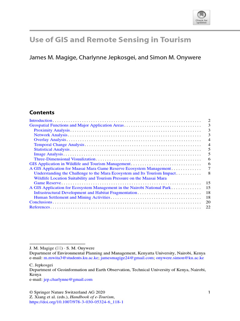 Use of GIS and Remote... | PDF | Geographic Information System | Spatial Analysis