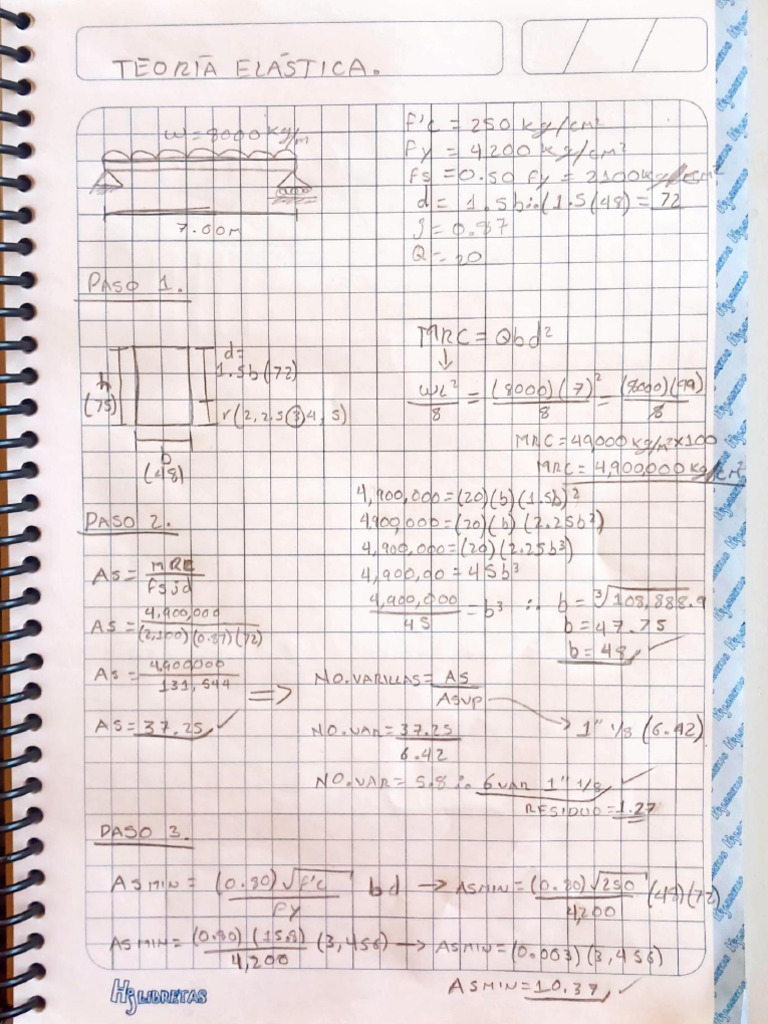 DISEÑO DE VIGA TEORIA ELASTICA Y PLASTICA, ESTRUCTURAS | PDF