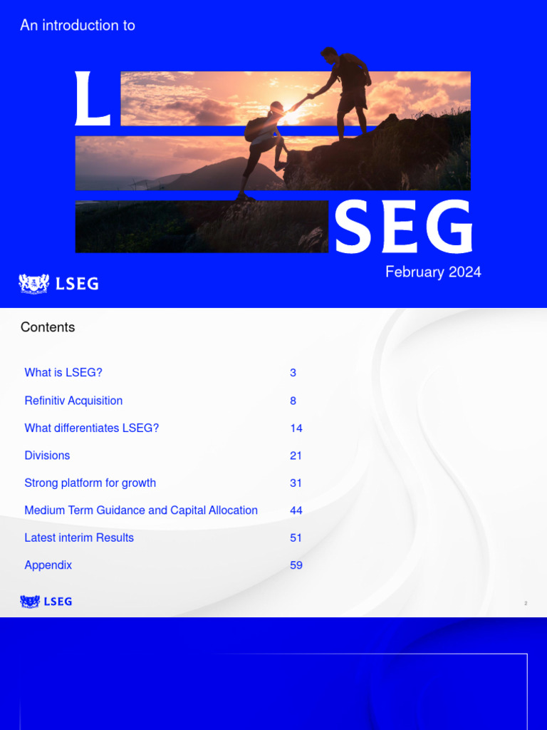 LSEG Overview: Growth and Market Position | PDF | Derivative (Finance ...