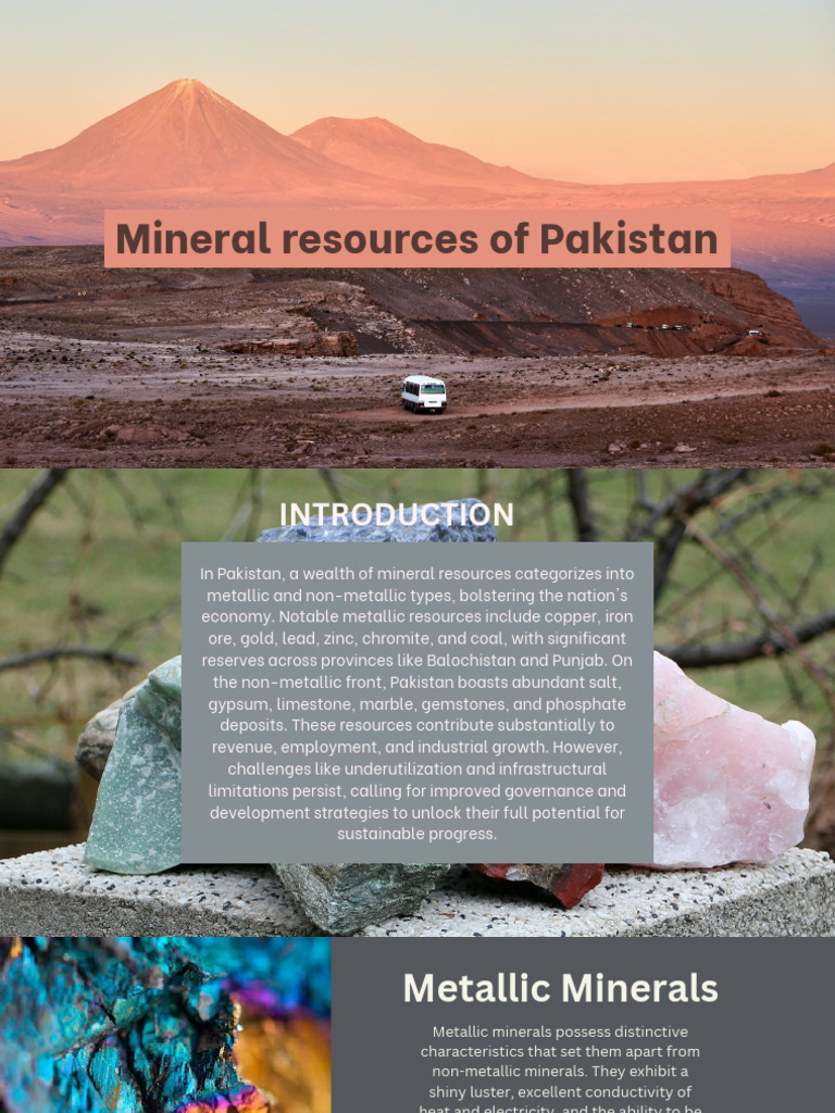 Pakistan's Mineral Wealth Overview | PDF | Sodium Chloride | Marble