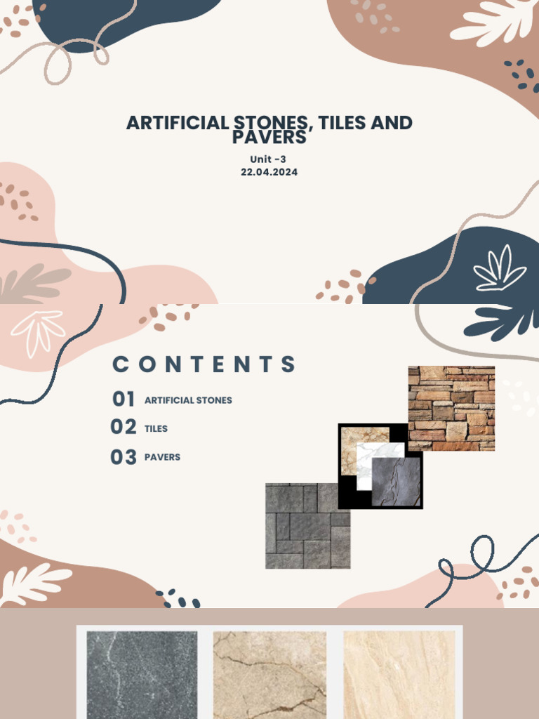 Ceramic Tiles, Cement Tiles, Artificial Stones and Pavers PDF ...