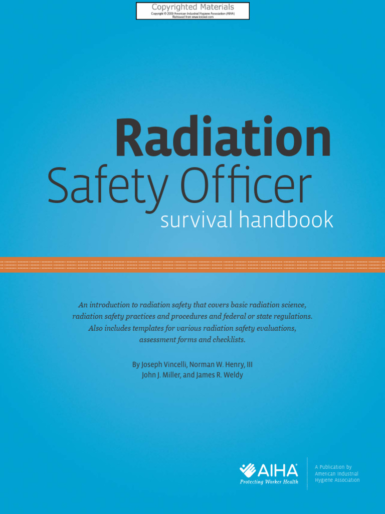 Vdoc - Pub Radiation Safety Officer Survival Handbook | PDF ...